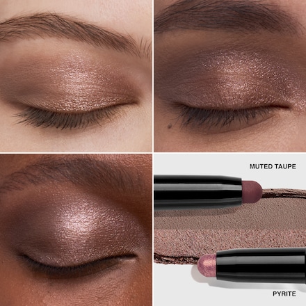brown crayon eyeshadow